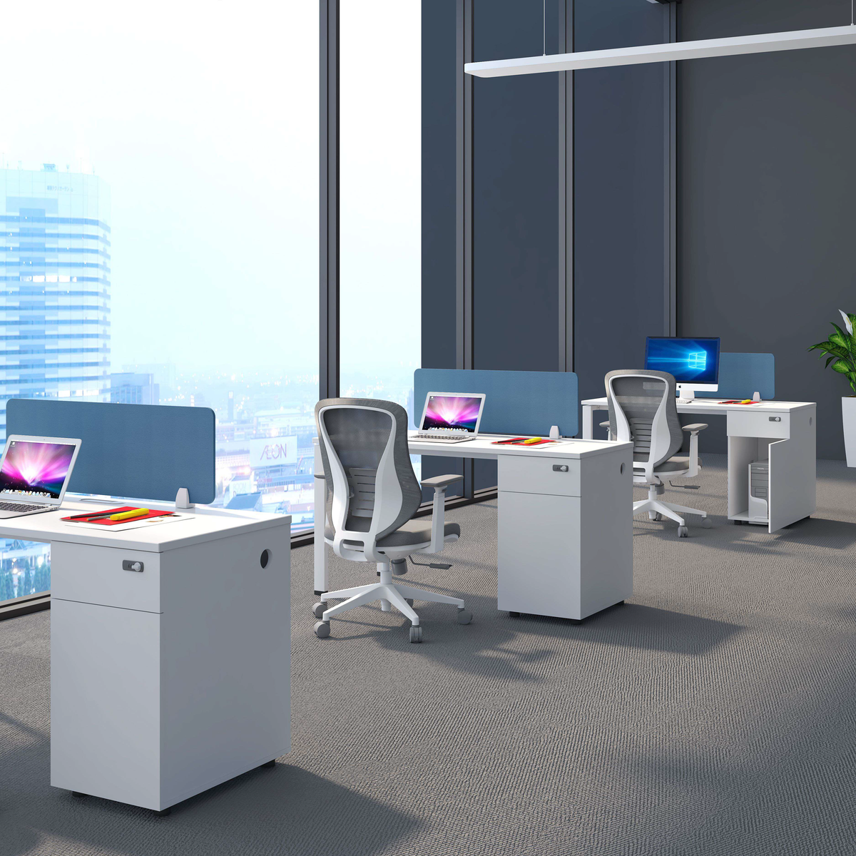 Modern Design Furniture Workstation NSM-04 – Newstar Furniture Pte Ltd