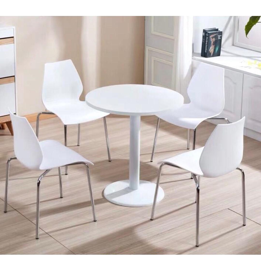 Office White Round Tea Pantry Table – Newstar Furniture Pte Ltd